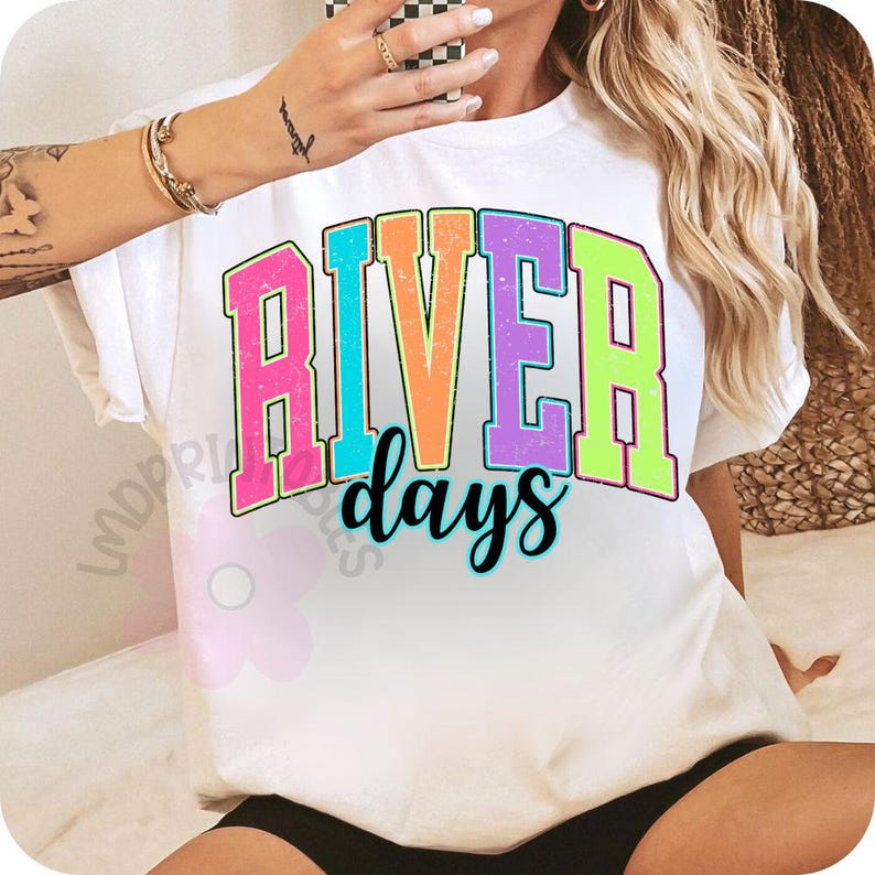 River Days Png, Varsity River Days Png Sublimation T-shirt Print ...