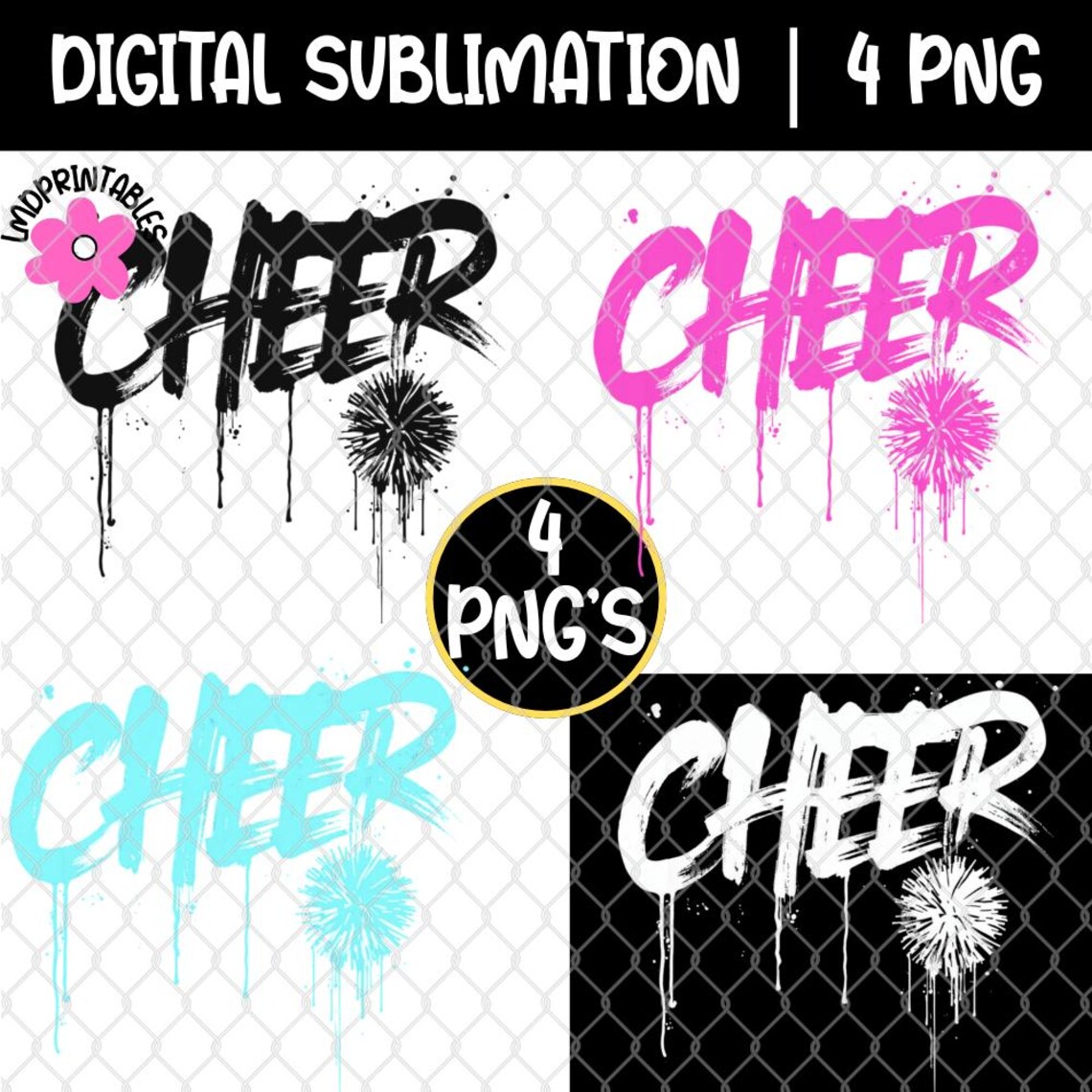 Cheer Png, Cheer Drip Png, Cheerleading Mom Png, Cheer T-shirt ...