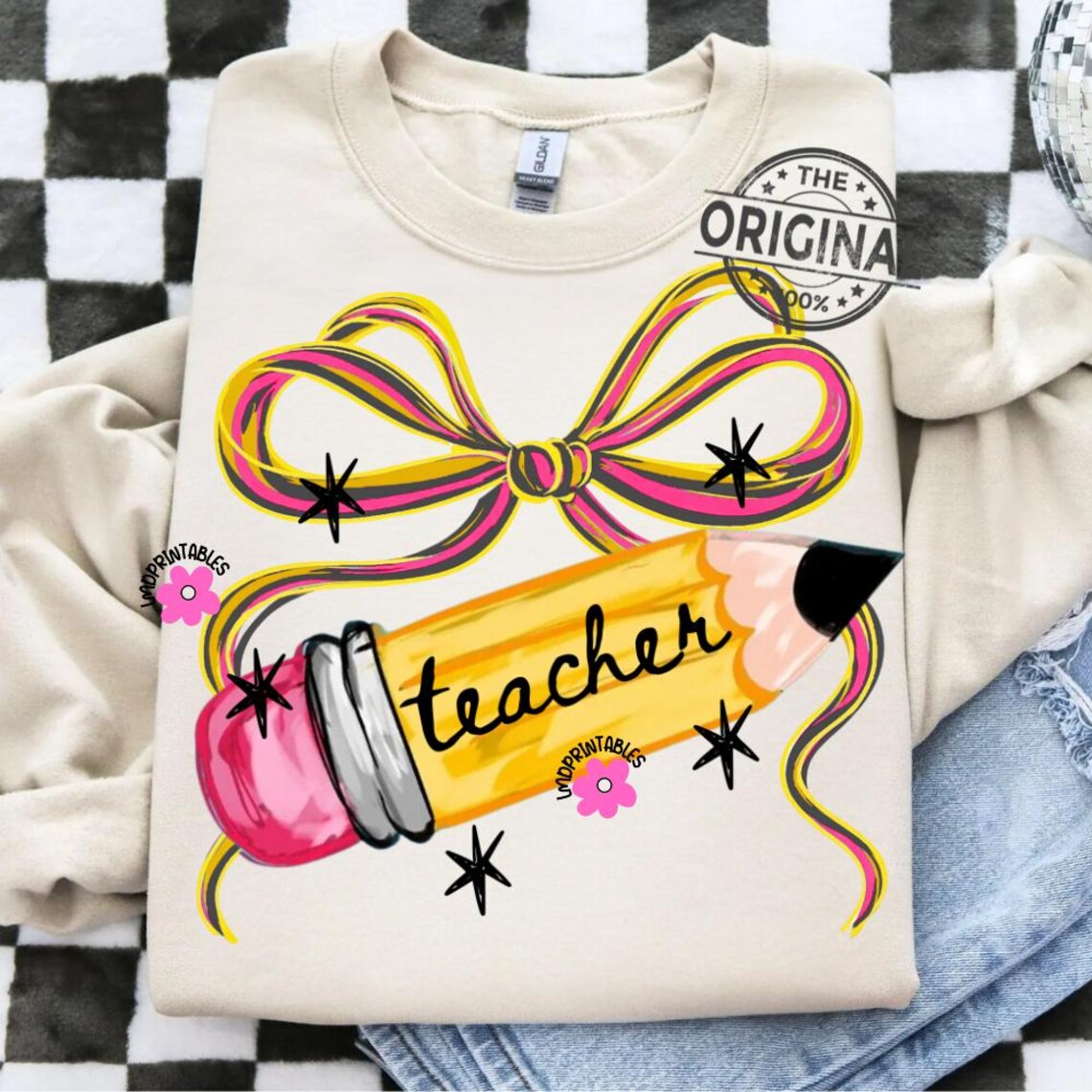 Preppy Teacher PNG Back to School Png, Coquette Teacher Shirt Png ...