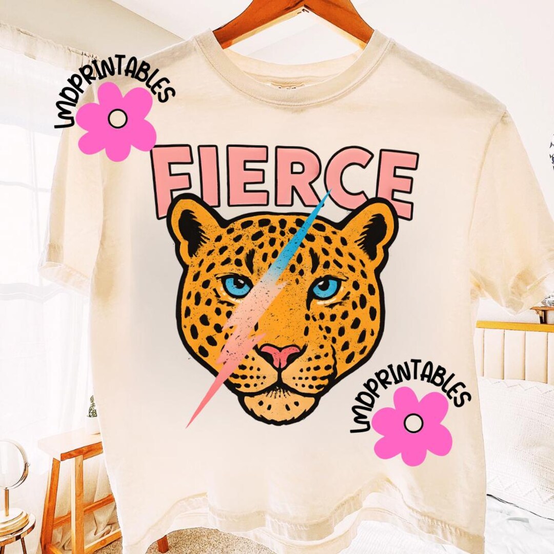 Leopard PNG, Fierce Png, Fierce Leopard Preppy Png, Preppy Sublimation ...