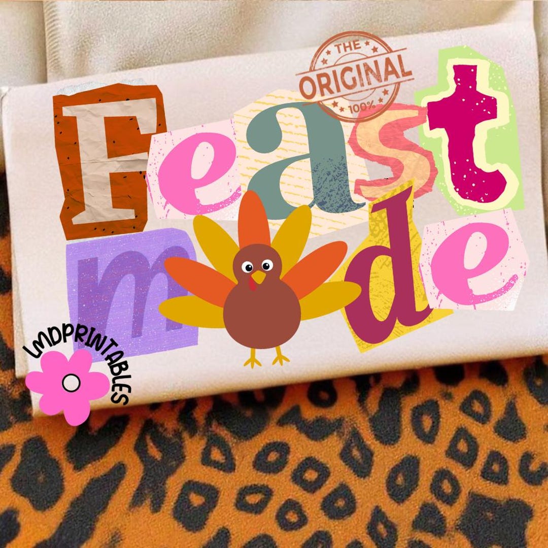 Thanksgiving PNG, Feast Mode Turkey PNG, Thanksgiving Sublimation Png ...