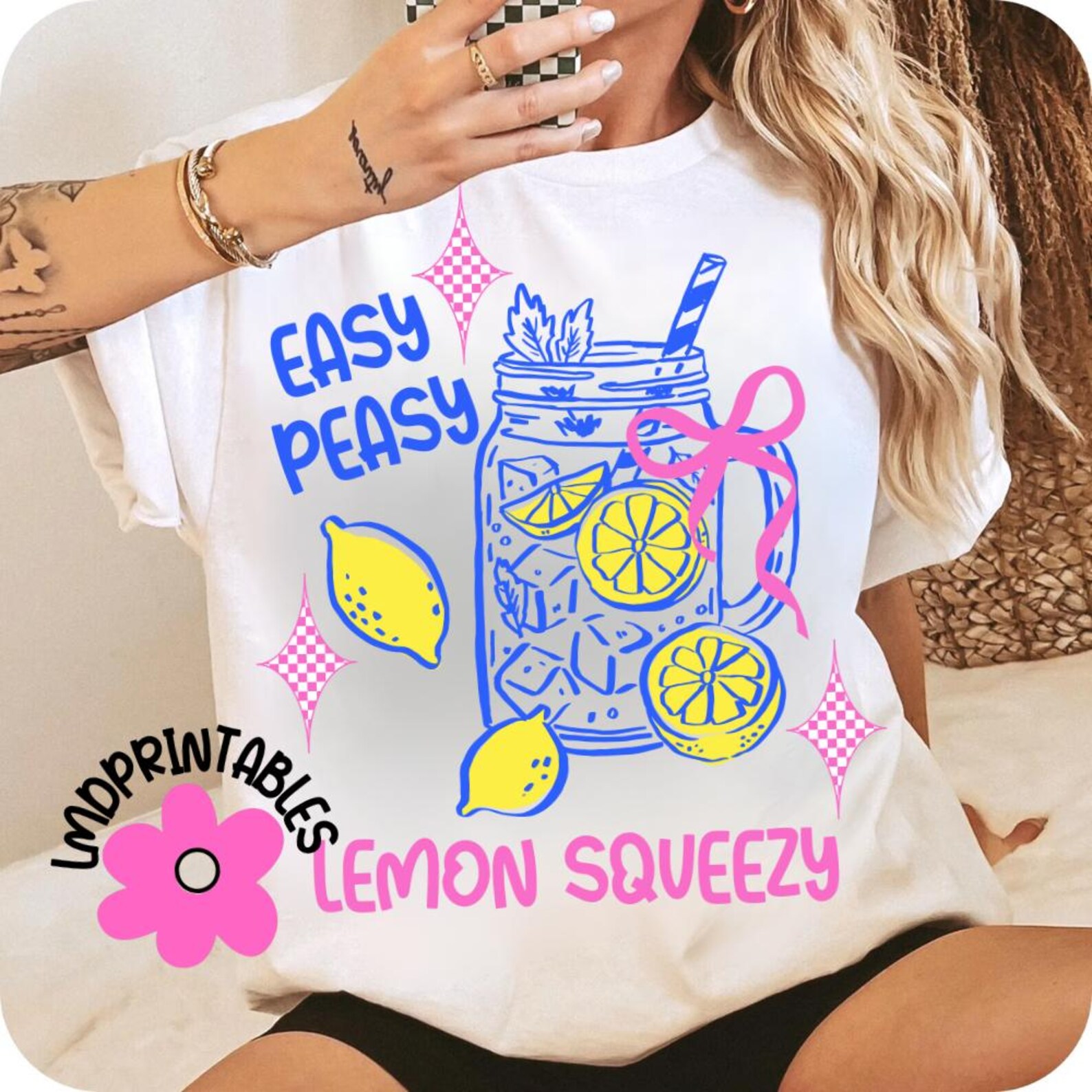 Preppy Lemon Summer Png, Lemon Coquette Png, Preppy Summer Png, Girly ...