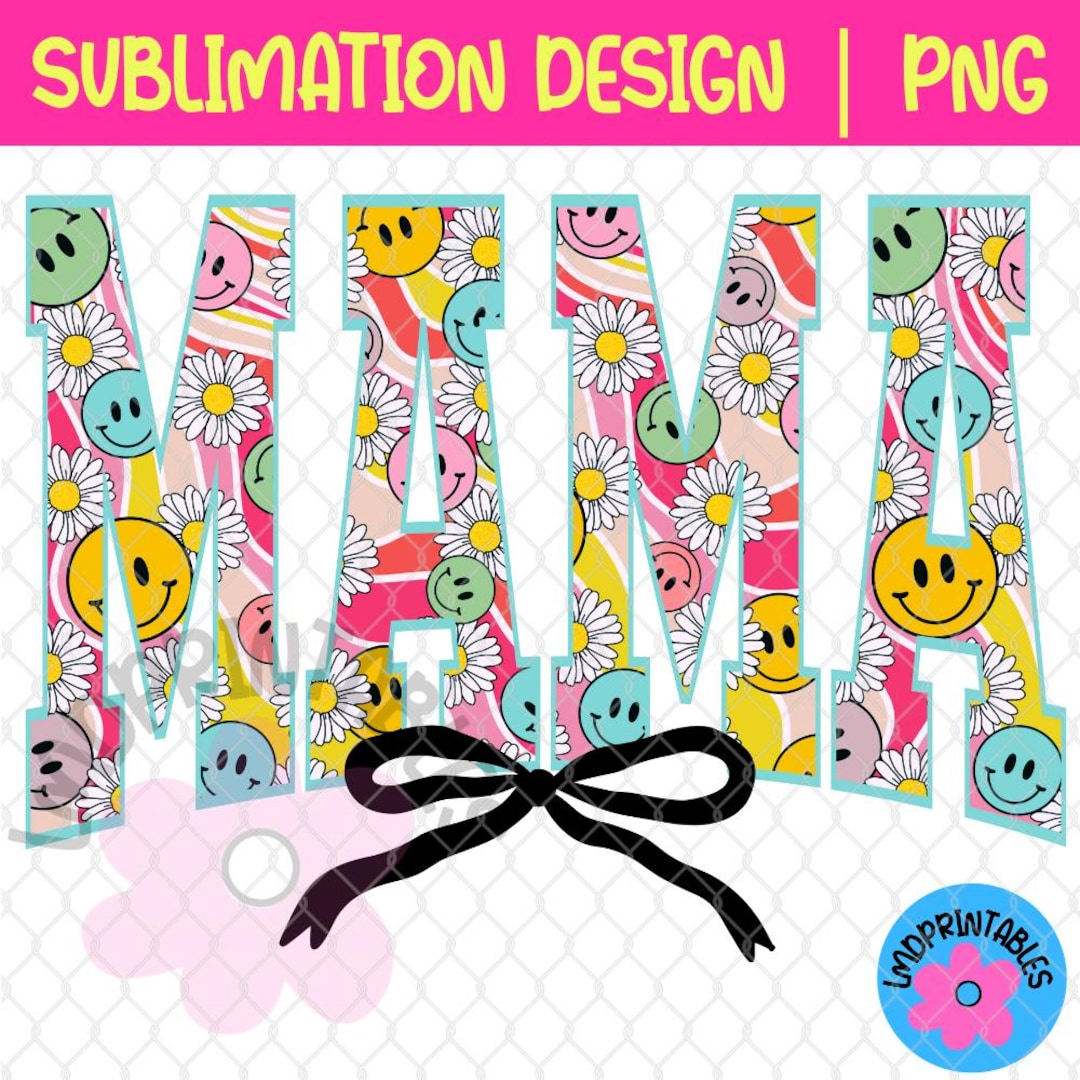 MAMA Png, Varsity Mama Smiley Png Coquette Mama Png Smiley Mom Digital ...