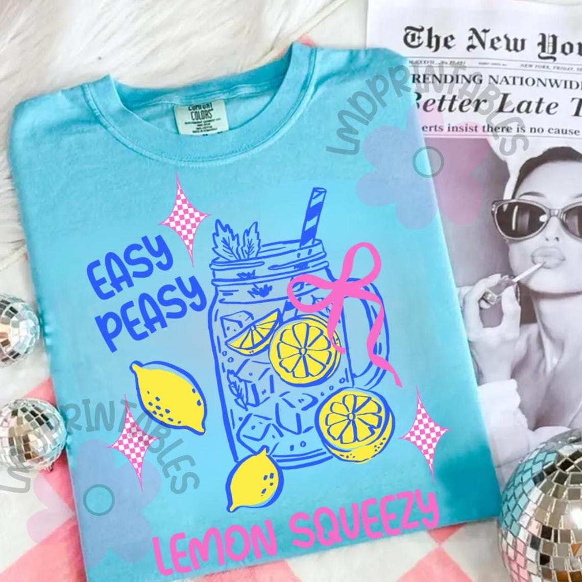 Preppy Lemon Summer Png, Lemon Coquette Png, Preppy Summer Png, Girly ...