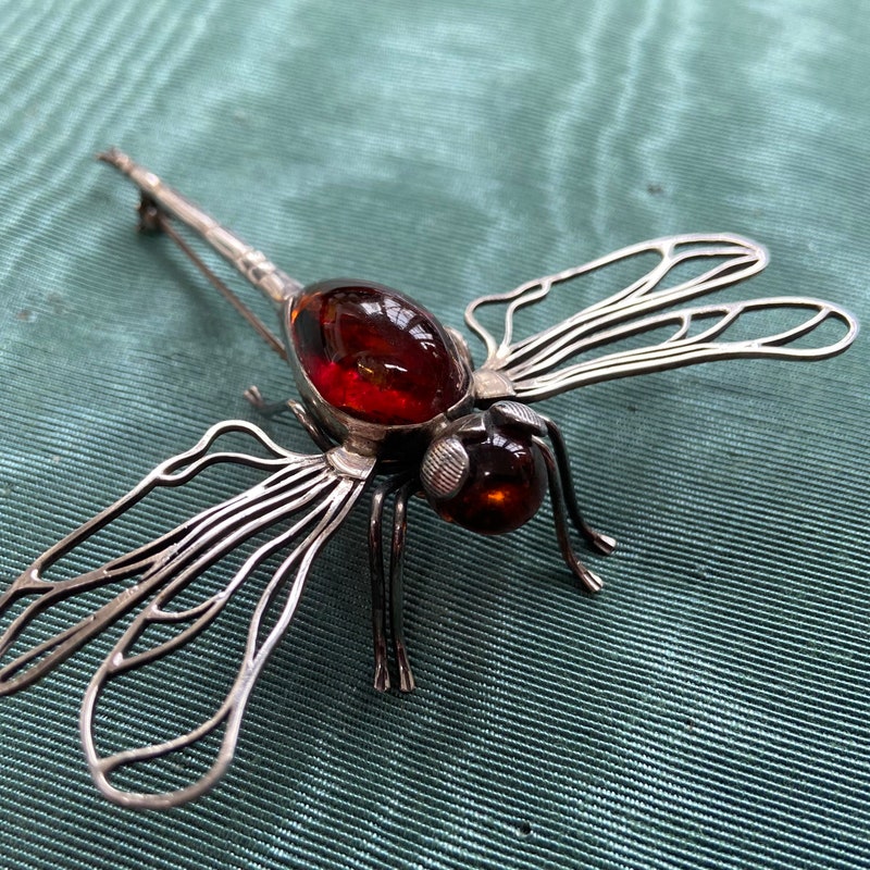Dragonfly in Amber - Etsy