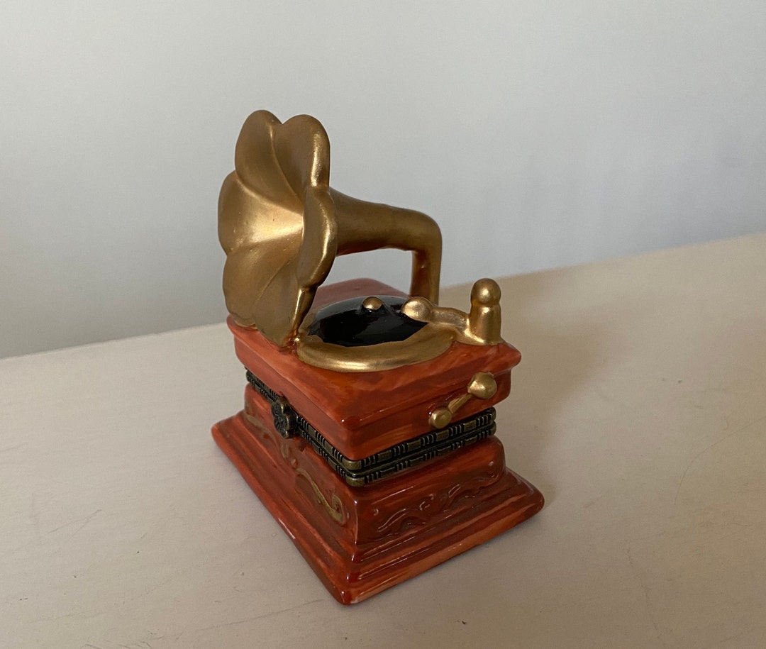 Porcelain Miniature Box of Edison Fireside Phonograph - Etsy