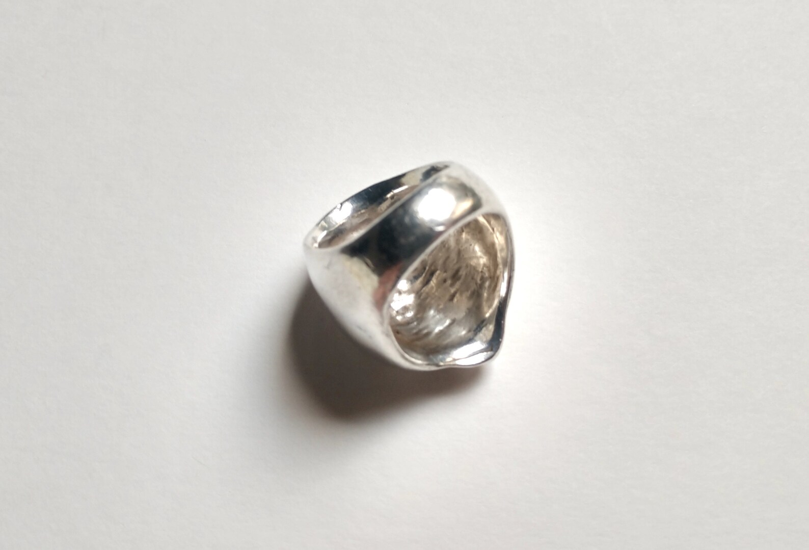 41g Artisan Sterling Silver Sculptural Portrait Ring - Etsy