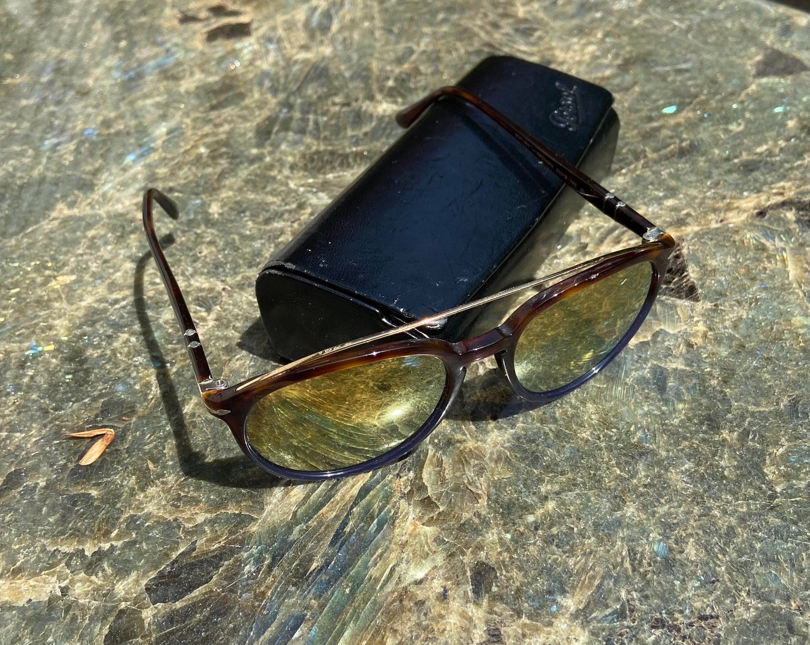 Persol Gold Mens Mirrored Sunglasses Terra E Oceano 9045/W4 - Etsy