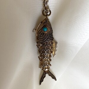 Articulated Filigree Fish Pomander Pendant Chinese Gilt Silver - Etsy