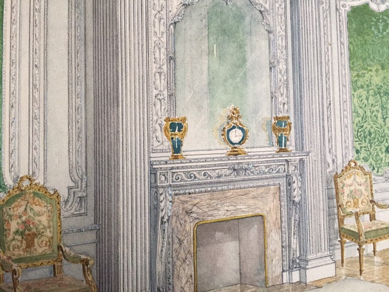 Rendering of an Elegant Period Room Interior - Etsy