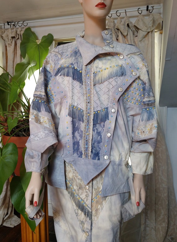 Vintage Maick Harold Paris Jacket and Skirt Ensemble - Gem