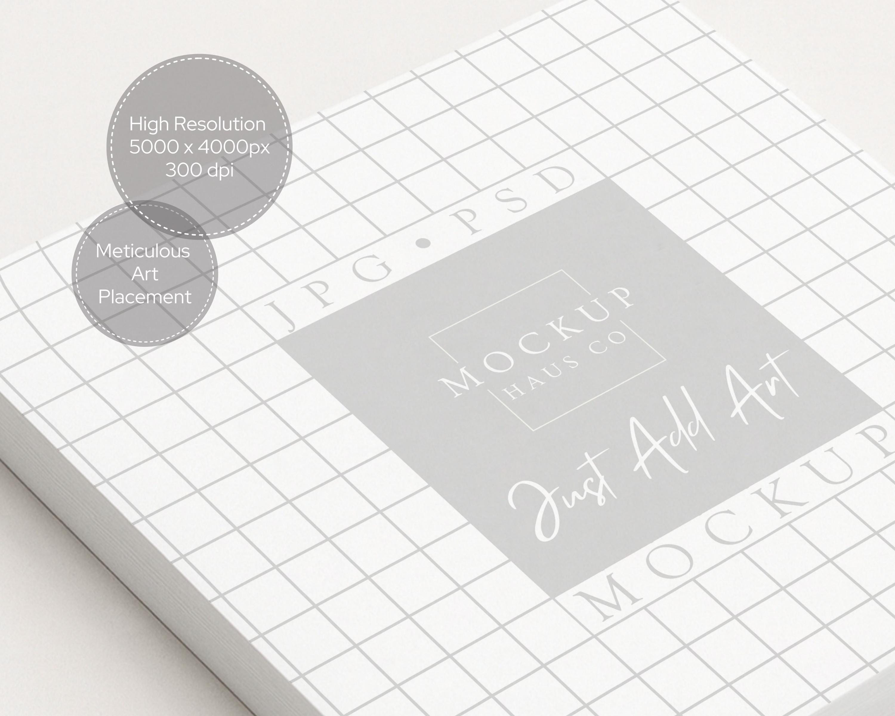 Square Notepad Mockup Note Pad Mockup Notepad Mock up Pad of Paper Mock ...