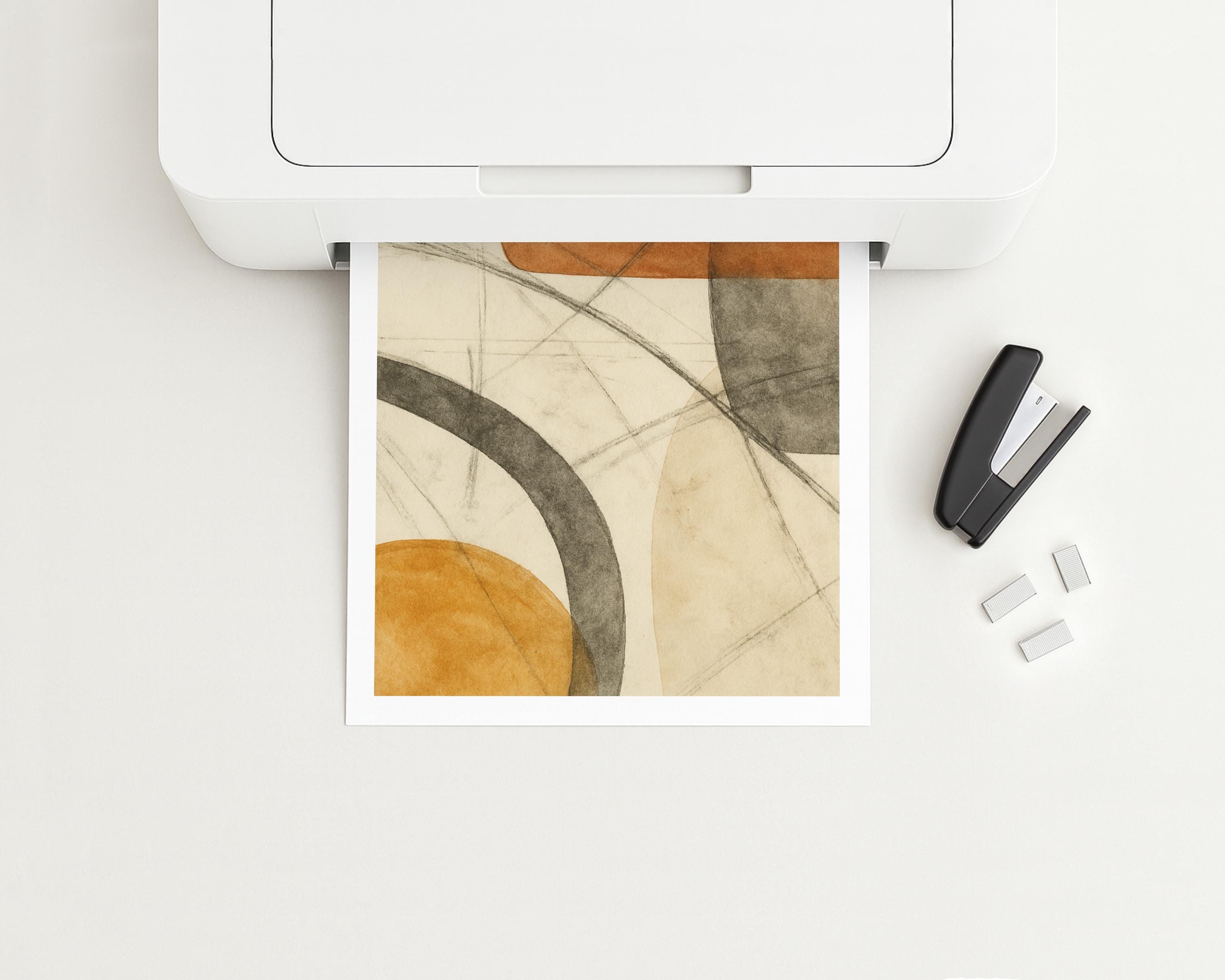 US Letter Paper Mockup for Printable Sellers 8.5x11 Printer Sheet ...