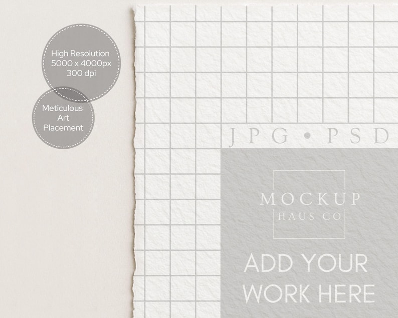 Watercolor Paper Mockup for Artists and Stationery Designers 3:4 ...