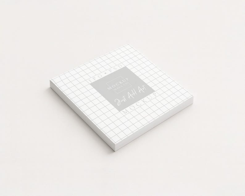 Square Notepad Mockup Note Pad Mockup Notepad Mock up Pad of Paper Mock ...