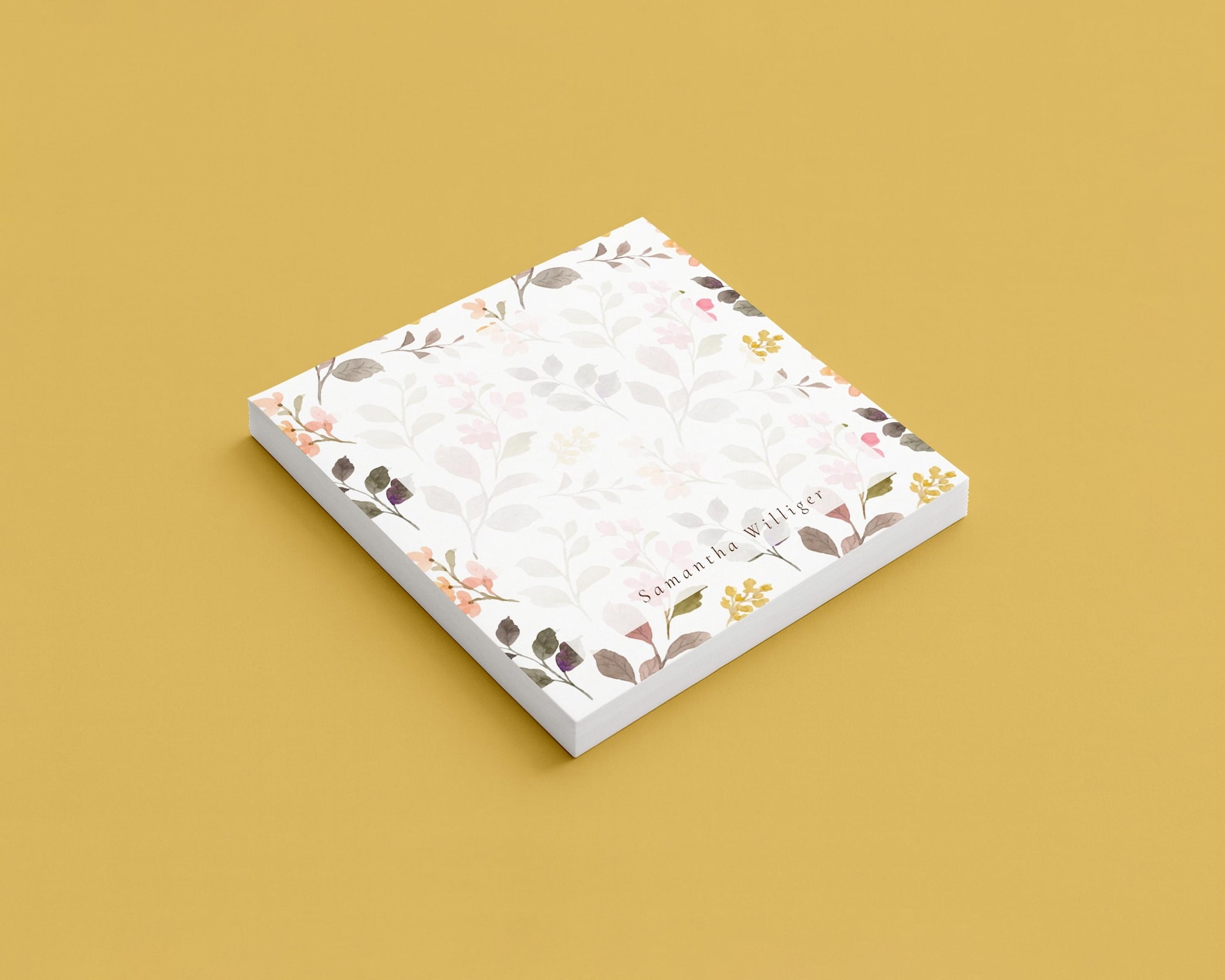 Square Notepad Mockup Note Pad Mockup Notepad Mock up Pad of Paper Mock ...