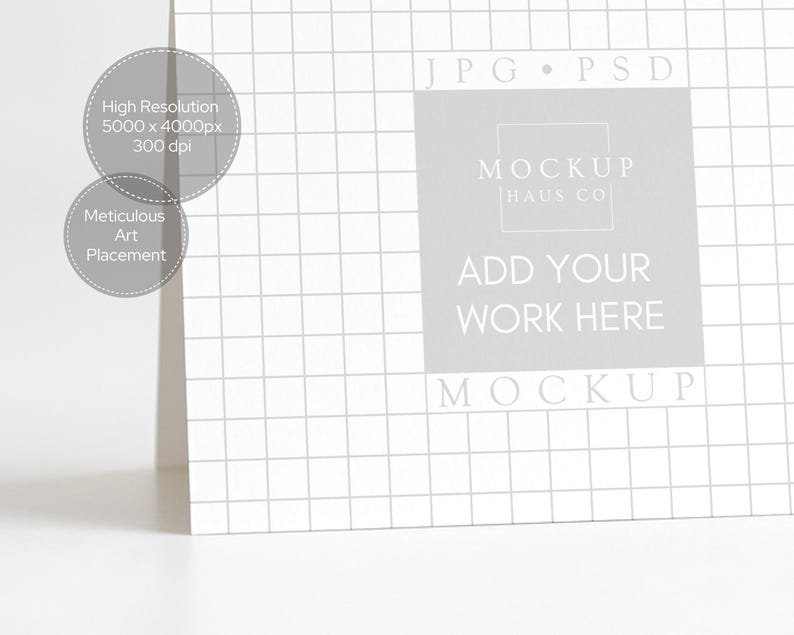 Folded A2 Greeting Card Mockup for Stationery Brands Horizontal Blank ...