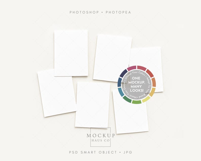 Mockup for Printable Card Sellers Blank 3x4/2.75x3.75 Vertical Deck ...