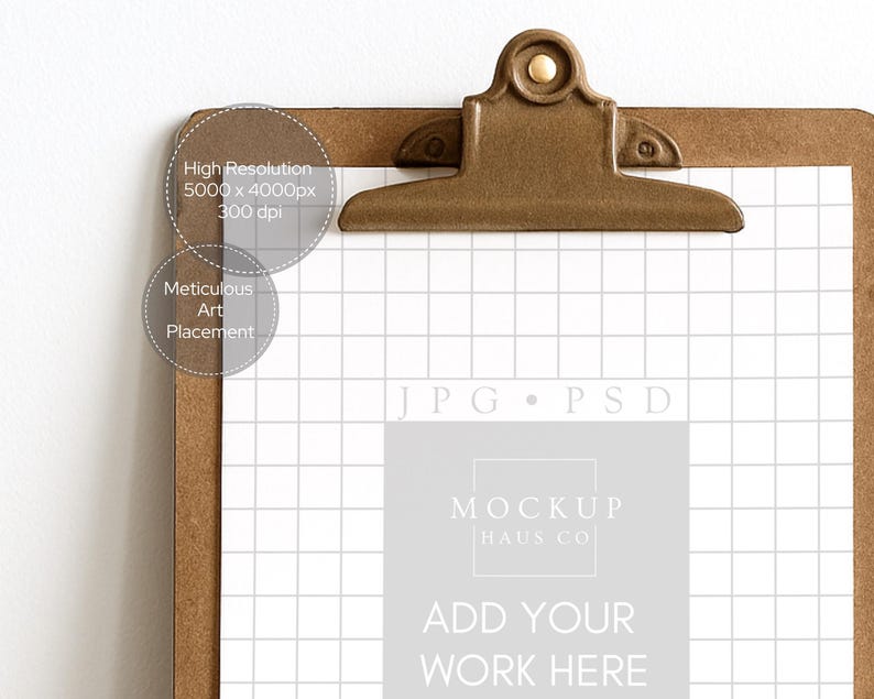 Rustic Clipboard Mockup With Blank 8.5x11 Printer Paper, Menu ...