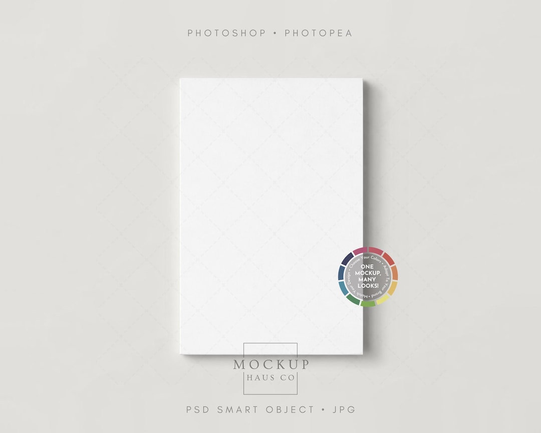 4x6 Notepad Mockup PSD | Simple Memo Pad Mock up | Color-changing and ...