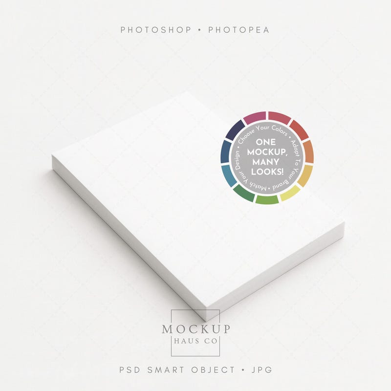 Notepad Template 5x7 - Etsy