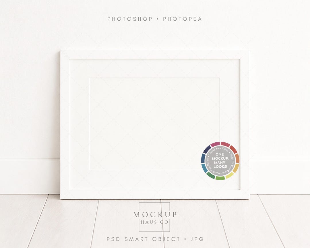 Horizontal Frame Mockup PSD | Landscape DIN A Art Mock up | Color ...