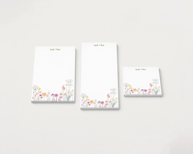 Set of 3 Notepad Mockup PSD | 4x6, 3.5x7, and 3.5x3.5 Notepads Mockup ...