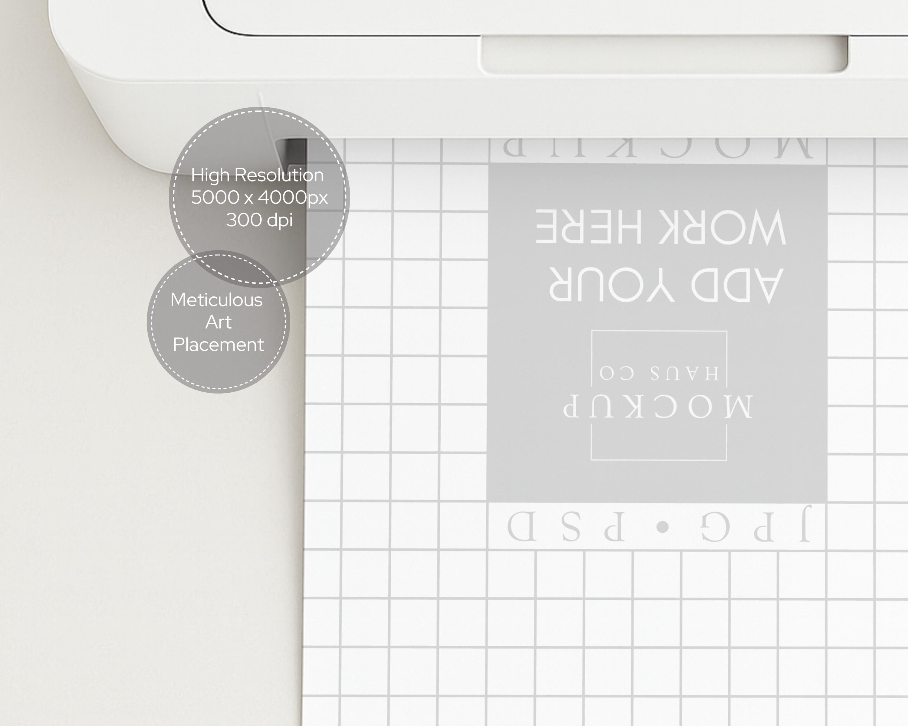 US Letter Paper Mockup for Printable Sellers 8.5x11 Printer Sheet ...