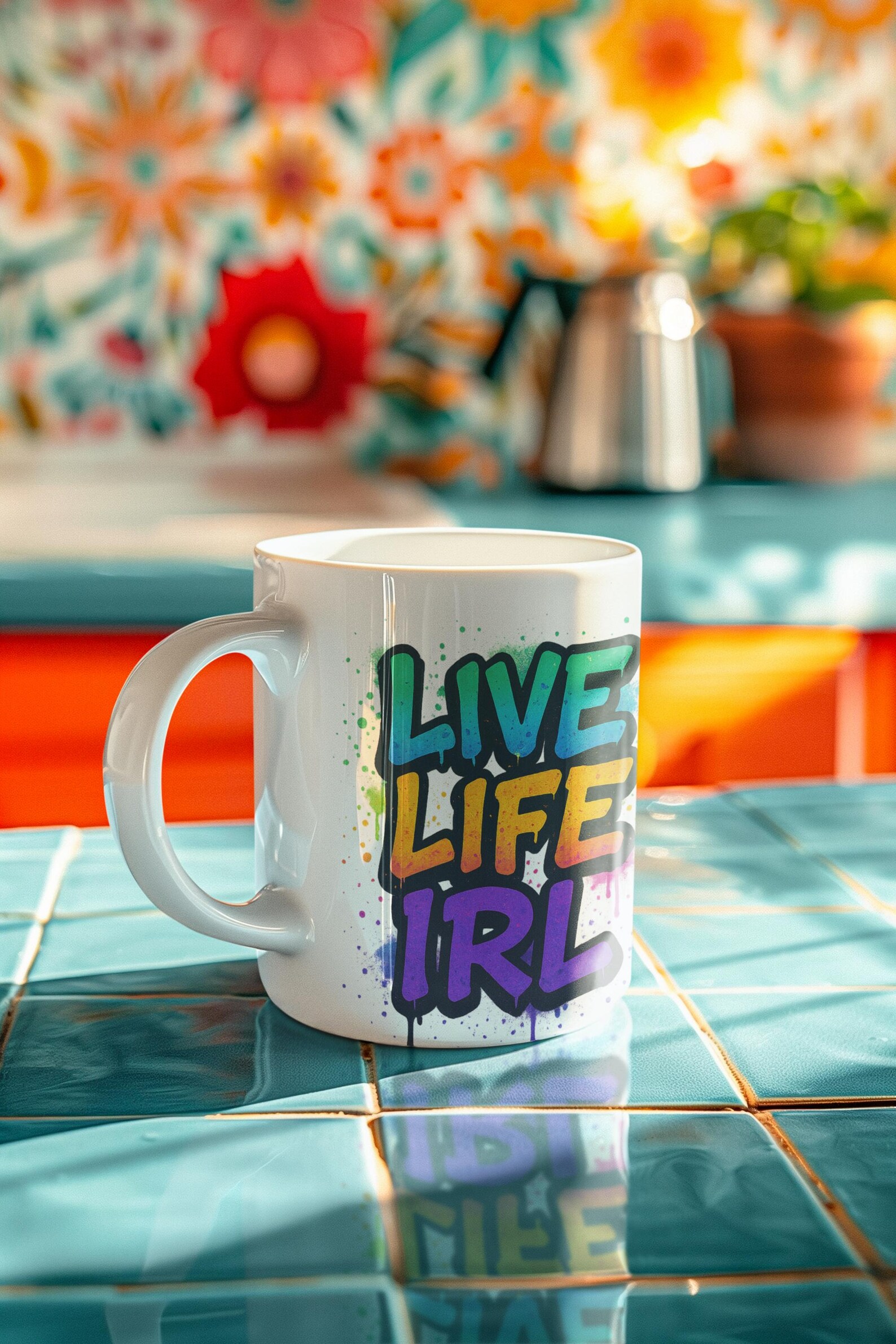 Live Life IRL Graffiti PNG Digital Design– Gen Z Must-have Design for ...