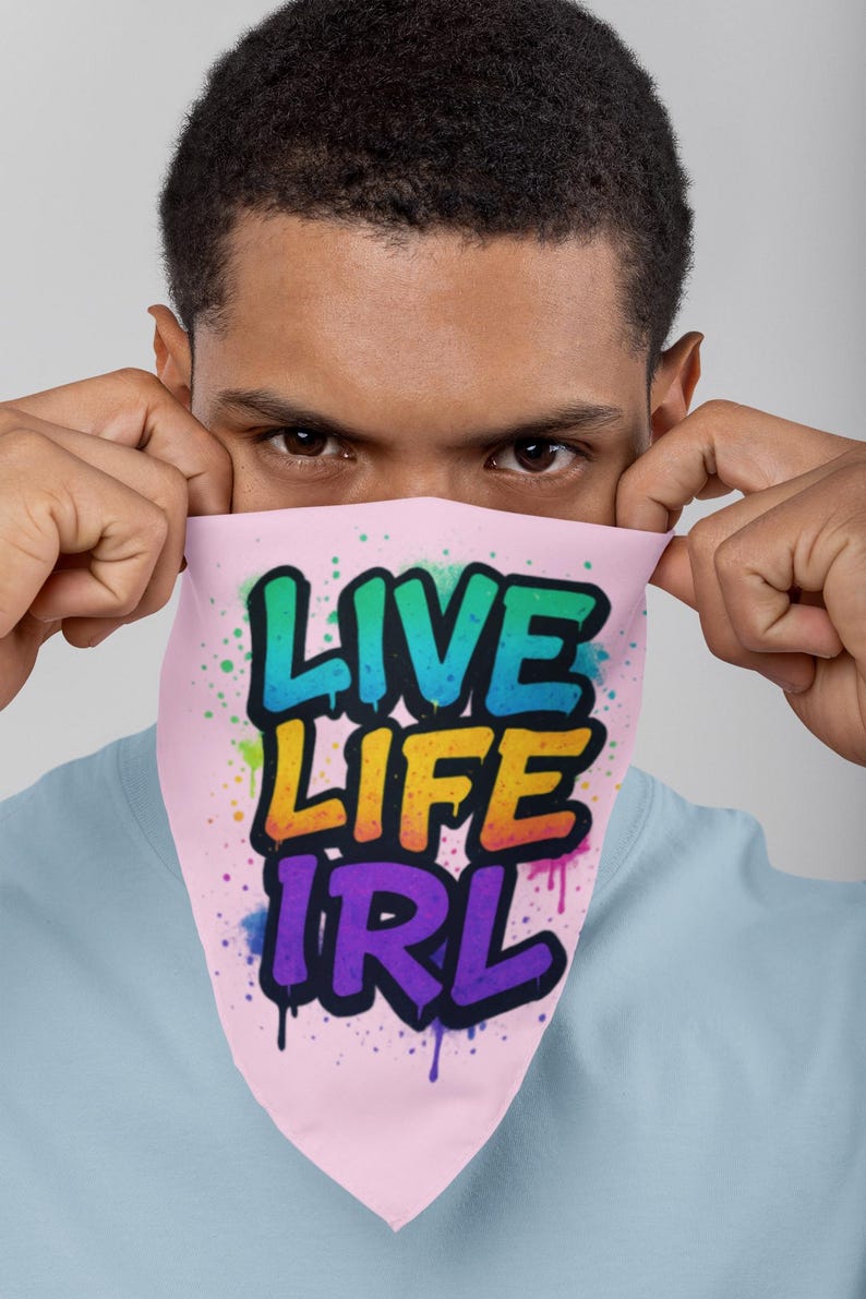 Live Life IRL Graffiti PNG Digital Design– Gen Z Must-have Design for ...