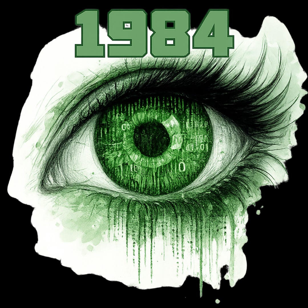 1984 Orwell Eye PNG Bundle – Digital Dystopian Art File for Hoodies ...
