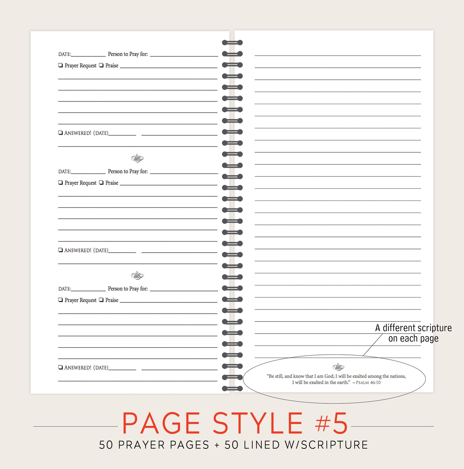 One Day at a Time Journal / Prayer Journal / Personalized - Etsy