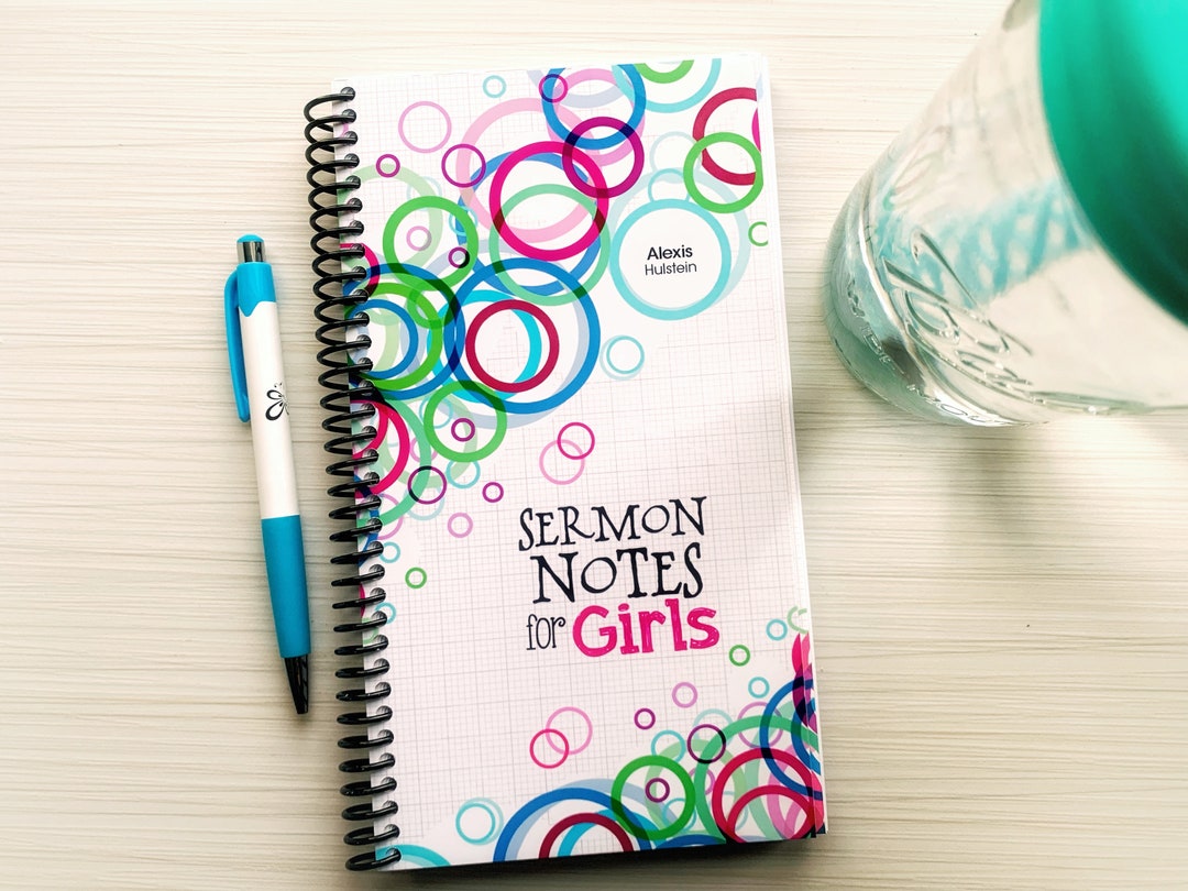 Sermon Notes for Girls / Worship Notes for Kids / Children's Notebook ...