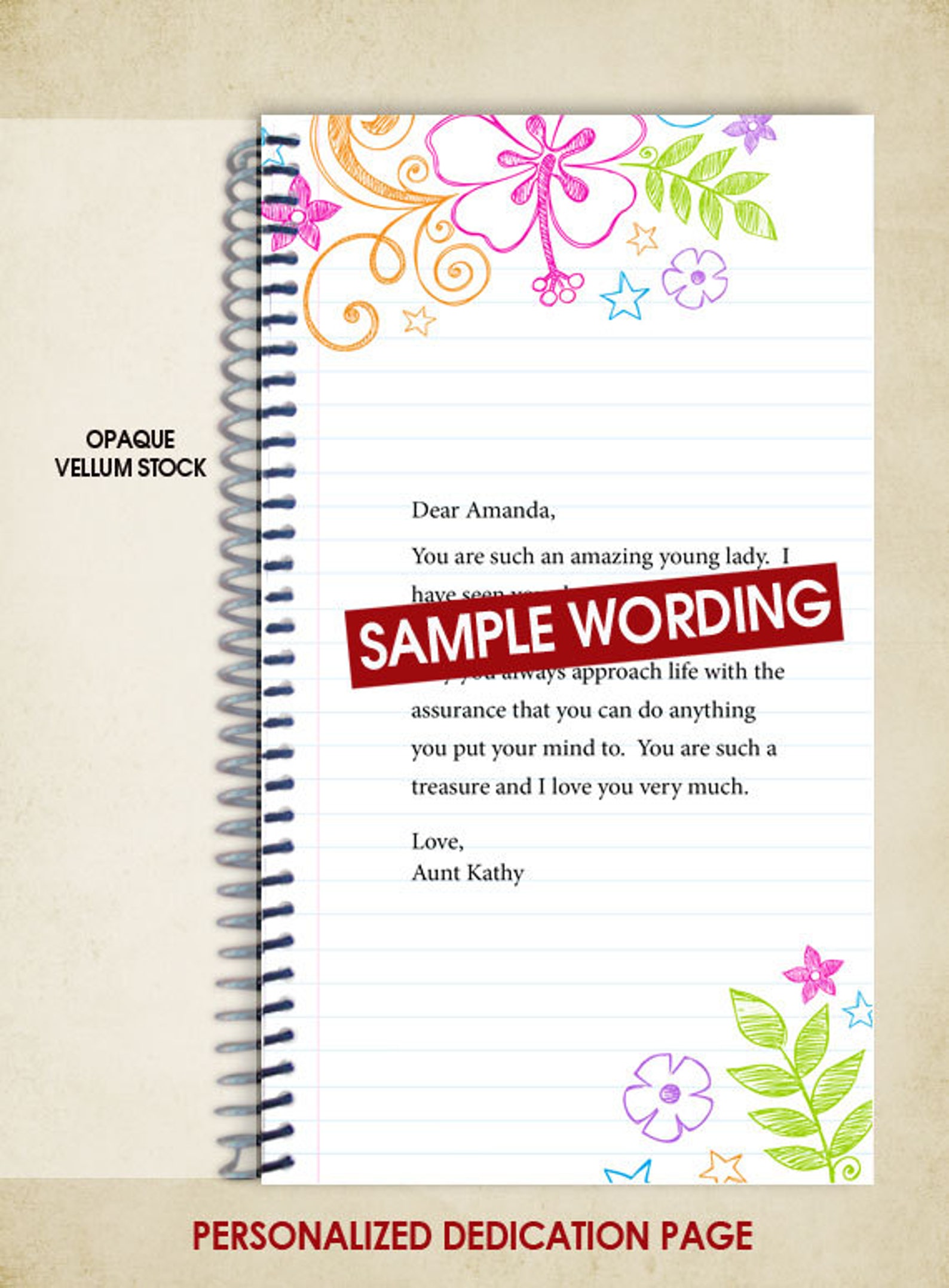 Personalized Notebook / Teen Journal / Sketchy Doodles Notebook - Etsy