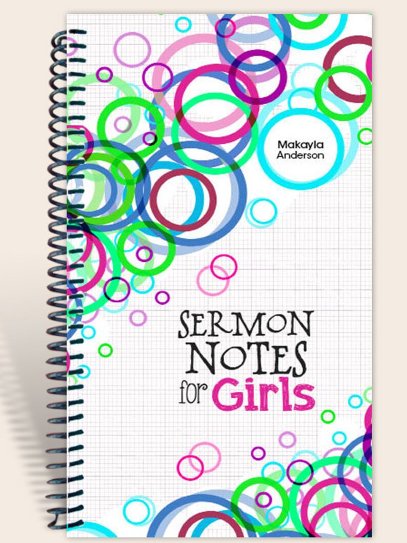 Sermon Notes for Girls / Worship Notes for Kids / - Etsy