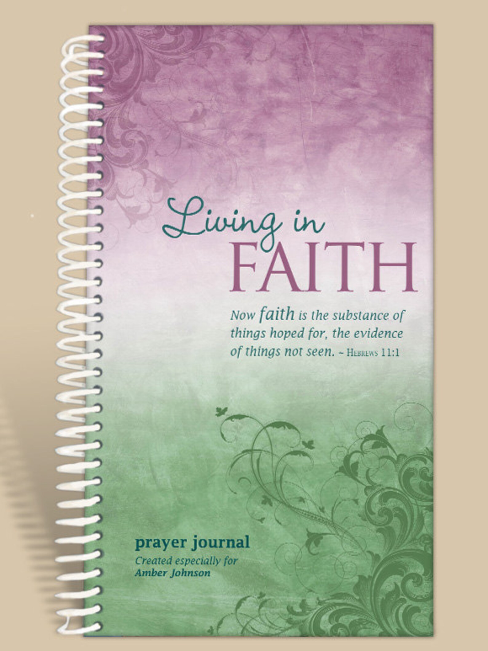 Journal / Notebook / Prayer Journal Personalized Living in - Etsy