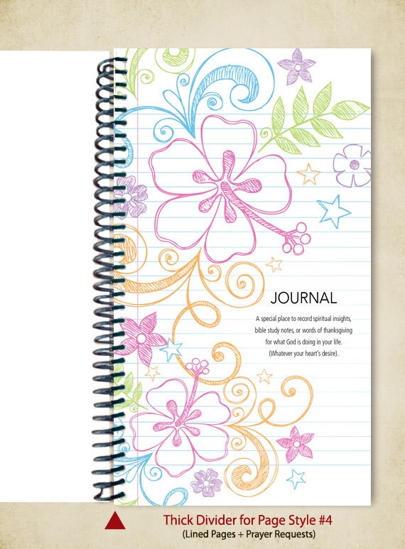 Personalized Notebook / Teen Journal / Sketchy Doodles - Etsy