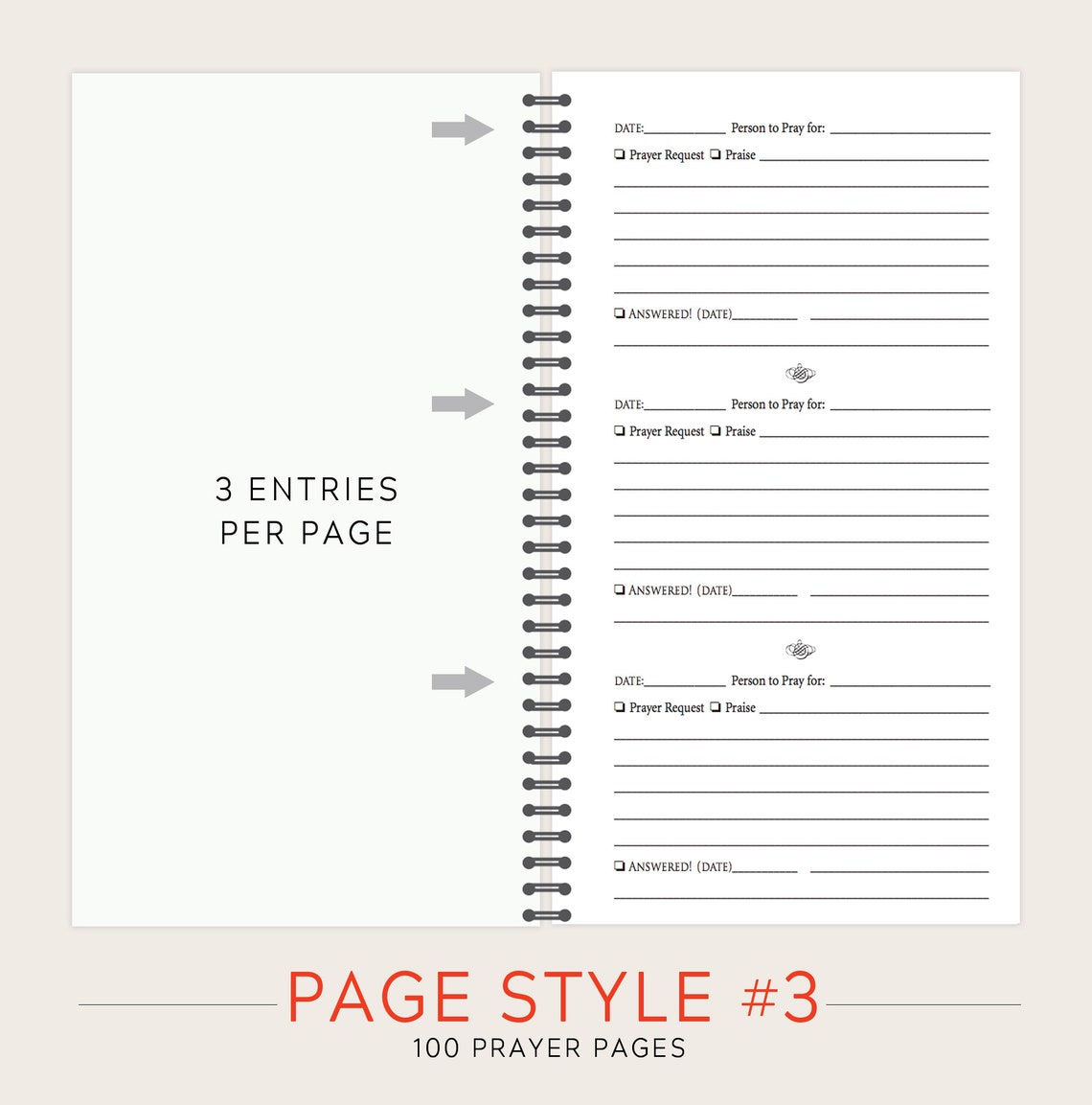 One Day at a Time Journal / Prayer Journal / Personalized | Etsy