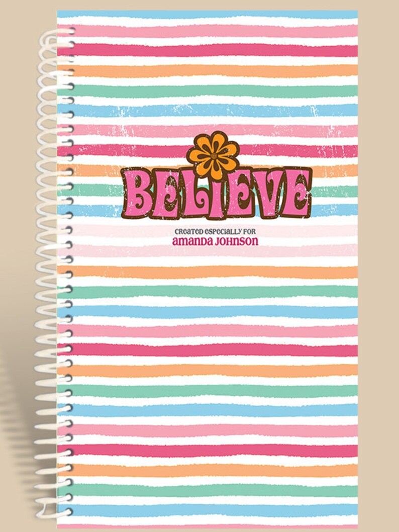 Prayer Journal believe / Personalized Journal / | Etsy