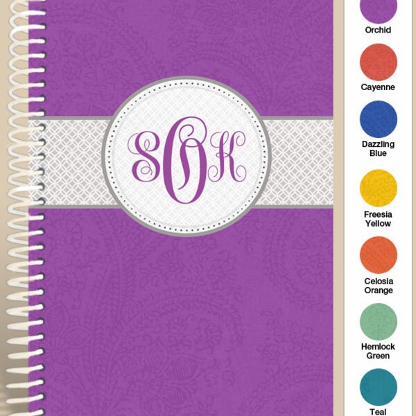Monogram Journal - Etsy