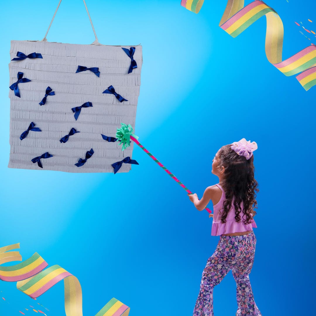 Handmade Square Bow Piñata | Kids Birthday Party Decor - Etsy