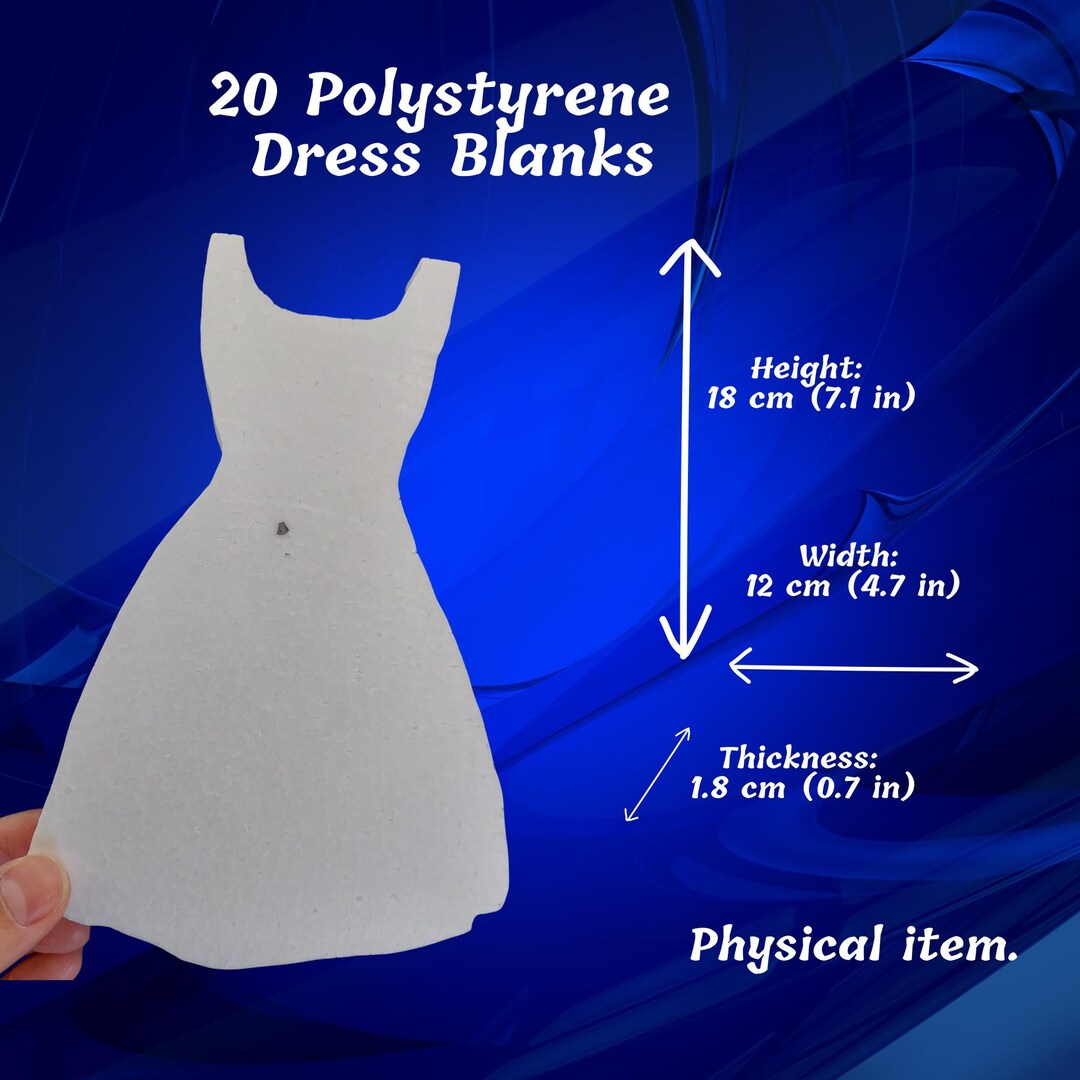 20 Polystyrene Dress Blanks – Kids DIY Craft Kit - Etsy