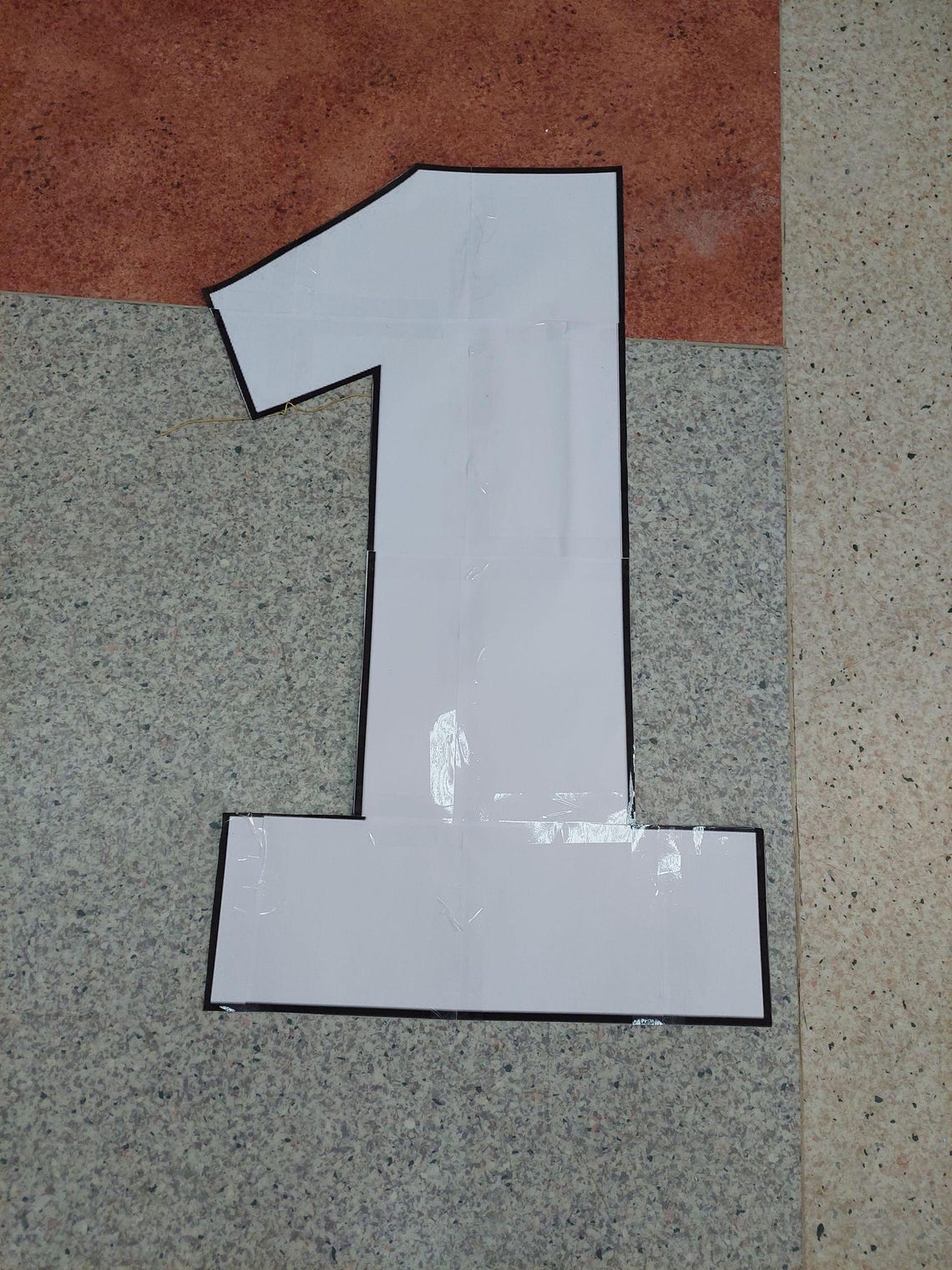 Large Number 1 Stencil – Printable Modern Font | Piñata, Cake, Craft ...