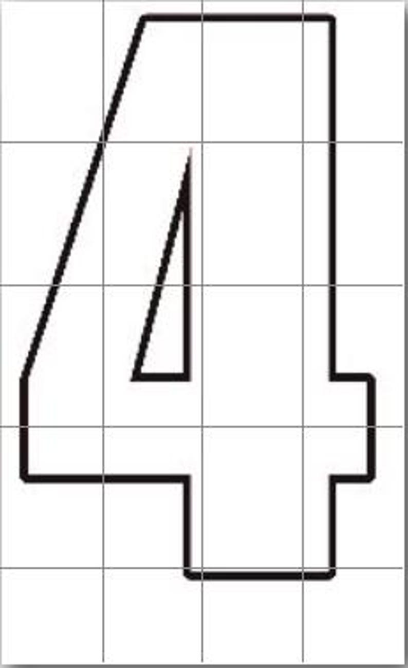 Printable Number Stencil Set 0-9: Giant DIY Party Decor (PDF + SVG ...