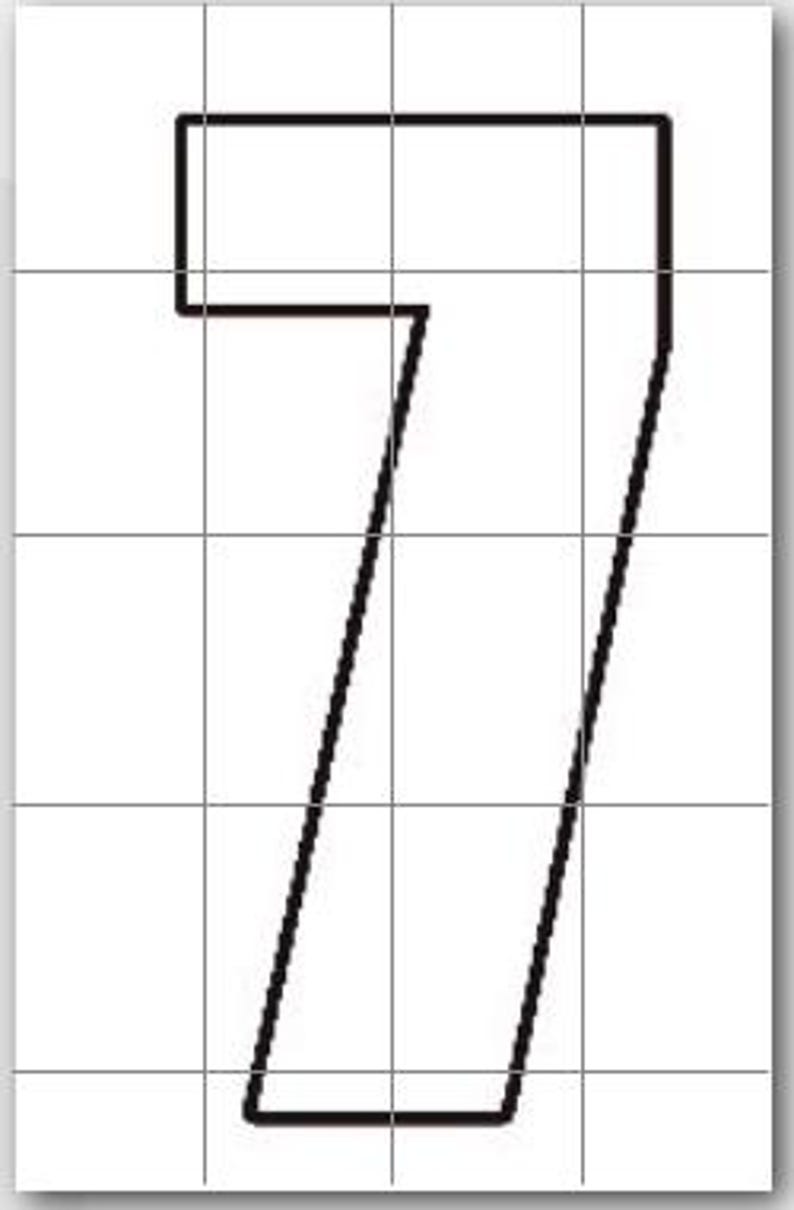 Printable Number Stencil Set 0-9: Giant DIY Party Decor (PDF + SVG ...