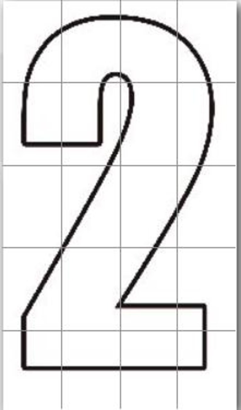 Printable Number Stencil Set 0-9: Giant DIY Party Decor (PDF + SVG ...