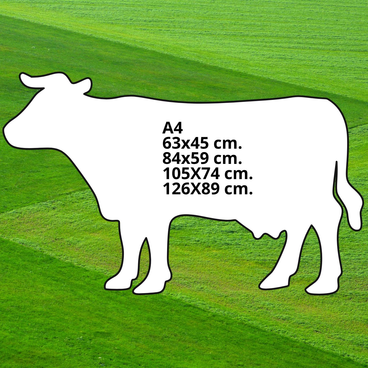 Giant Cow Stencil Template - Printable Large Animal Outline for Piñatas ...