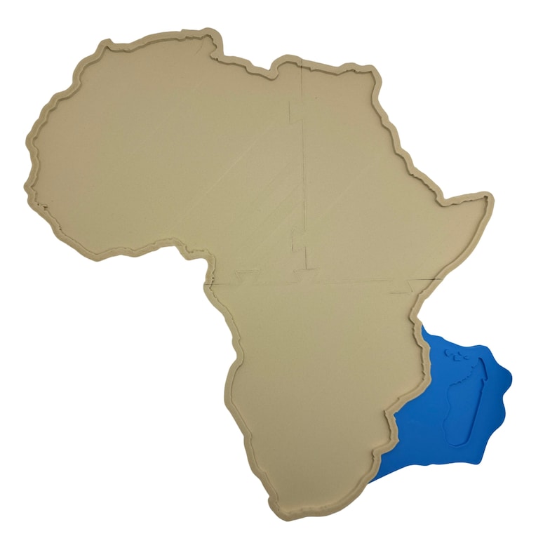 Africa Map Puzzle – 3D Printed Montessori Educational Toy & Unique Wall ...