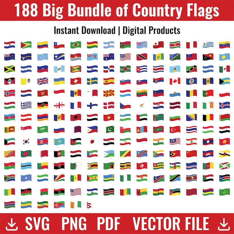 World Flags - Etsy