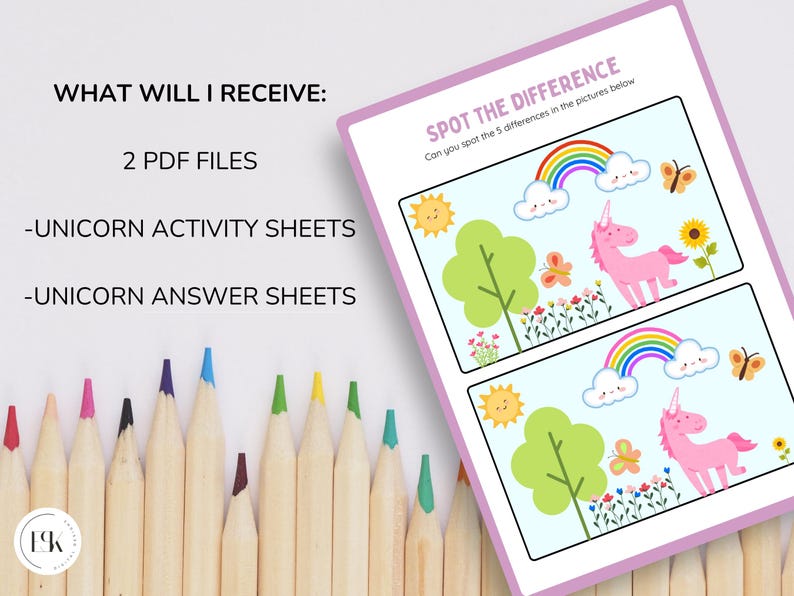 Unicorn Activity Pack: Colouring Pages, Word Search, Maze (digital ...